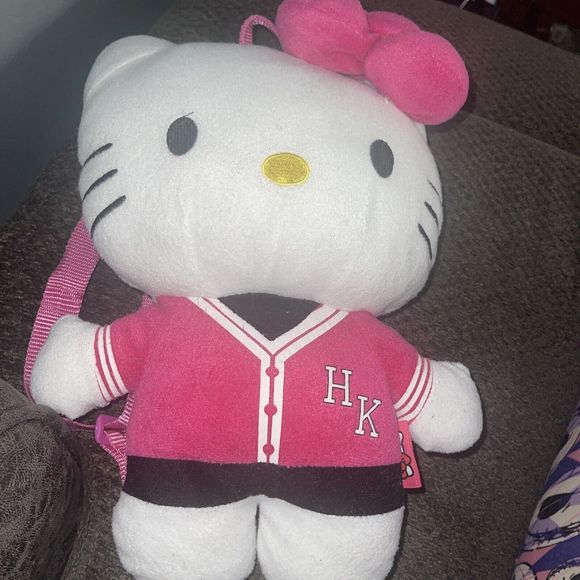 Hello Kitty | Accessories | Hello Kitty 5 Plush Back Pack Varsity ...